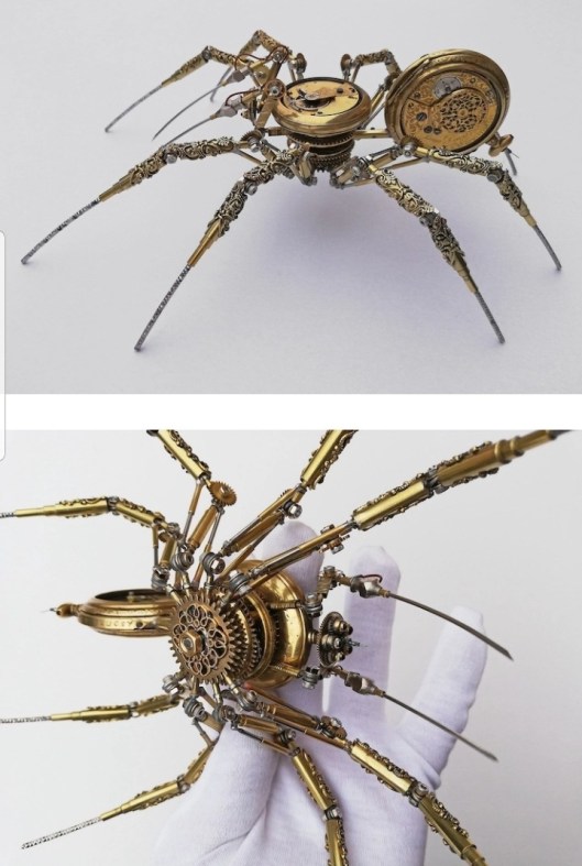 **PICTURES**STEAMPUNK *** Artist Crafts Intricate Steampunk Spider ...